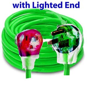 8/3 Welder Extension Cord 25 ft 10,000 Watts Nema 6-50 250-Volt Welder Extension Cord 8 Gauge Lighted end 220 Welder Extension Cord 50 amp Welding Extension Cord 25 ft 6/3 Plug