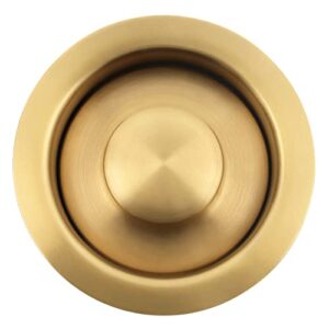 lqs kitchen sink garbage disposal flange and sink stopper, fit 3-1/2 inch standard sink drain hole color golden