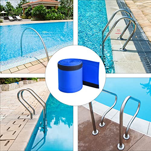 Frantie Swimming Pool Hand Rail Cover, 10 Feet Blue Slip Resistant Rail Grip Covers for Swimming Pool Hand Railing