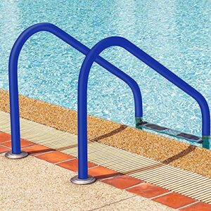 Frantie Swimming Pool Hand Rail Cover, 10 Feet Blue Slip Resistant Rail Grip Covers for Swimming Pool Hand Railing