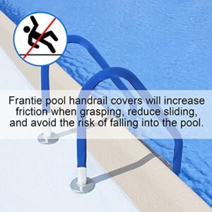 Frantie Swimming Pool Hand Rail Cover, 10 Feet Blue Slip Resistant Rail Grip Covers for Swimming Pool Hand Railing