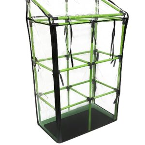 Bio Green JGL-C Greenhouse Compatible with City Jungle Trellis and Heidelberg – Outdoor and Indoor 2 Zippers – Protection Plant Covers – Transparent Design