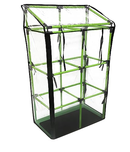 Bio Green JGL-C Greenhouse Compatible with City Jungle Trellis and Heidelberg – Outdoor and Indoor 2 Zippers – Protection Plant Covers – Transparent Design