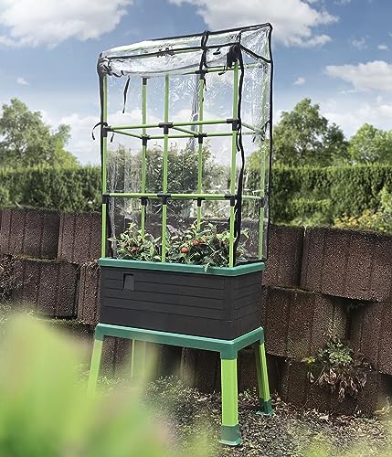 Bio Green JGL-C Greenhouse Compatible with City Jungle Trellis and Heidelberg – Outdoor and Indoor 2 Zippers – Protection Plant Covers – Transparent Design