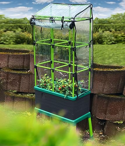 Bio Green JGL-C Greenhouse Compatible with City Jungle Trellis and Heidelberg – Outdoor and Indoor 2 Zippers – Protection Plant Covers – Transparent Design