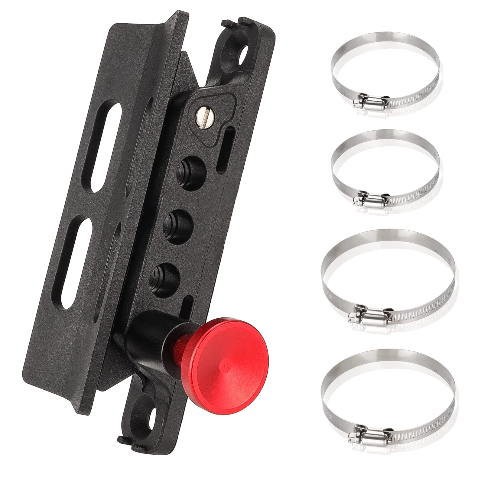 Quick Release Fire Extinguisher Holder Mount Bracket High Density Nylon Roll Bar Mount Bottle Holder Adjustable with 4 Clamps for Wrangler TJ JK JL JKU UTV Polaris RZR Ranger