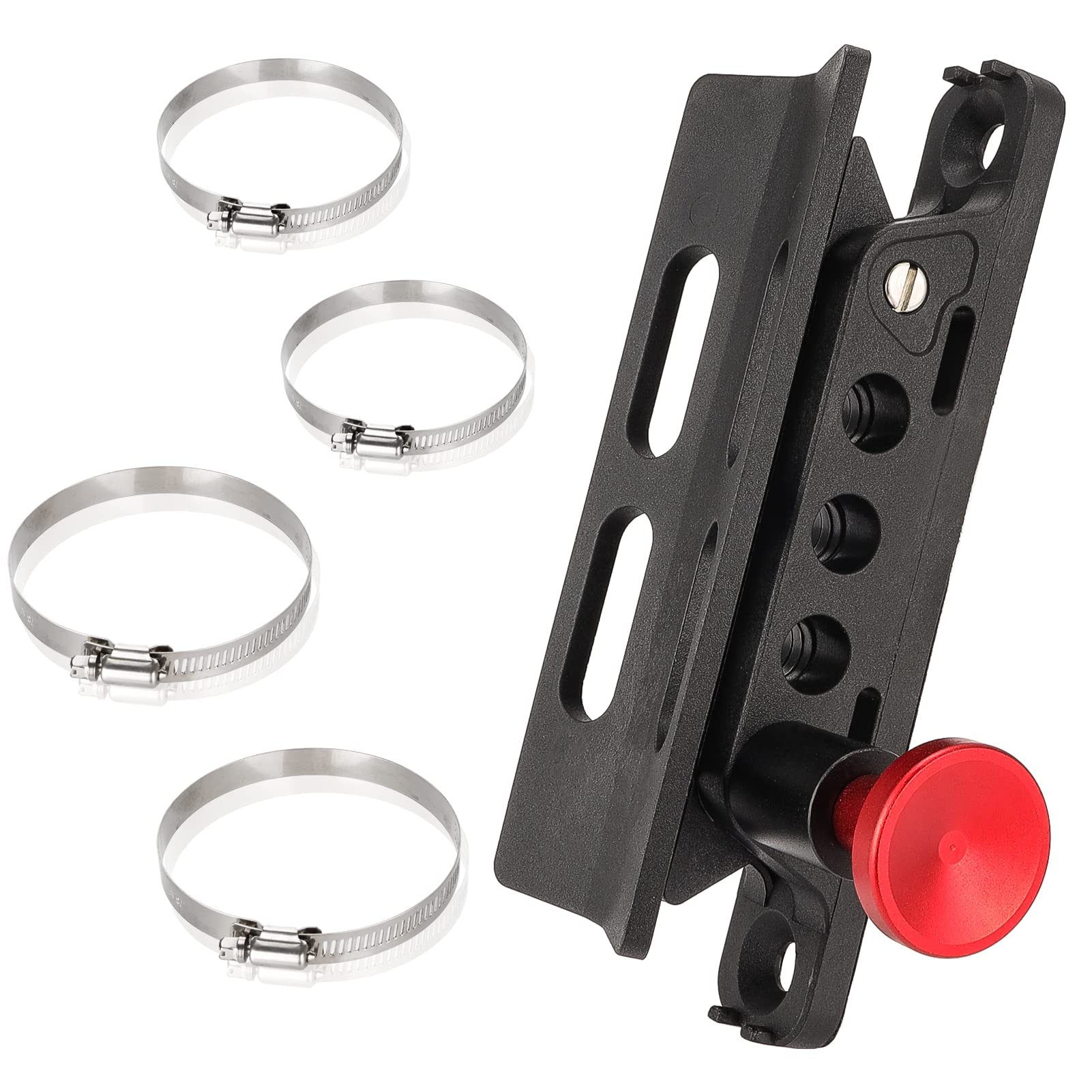 Quick Release Fire Extinguisher Holder Mount Bracket High Density Nylon Roll Bar Mount Bottle Holder Adjustable with 4 Clamps for Wrangler TJ JK JL JKU UTV Polaris RZR Ranger