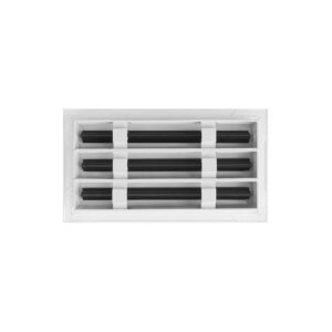 BUILDMART - 12x6 Modern AC Vent Cover - Decorative White Air Vent - Standard Linear Slot Diffuser - Register Grille for Ceiling, Walls & Floors - Texas Buildmart