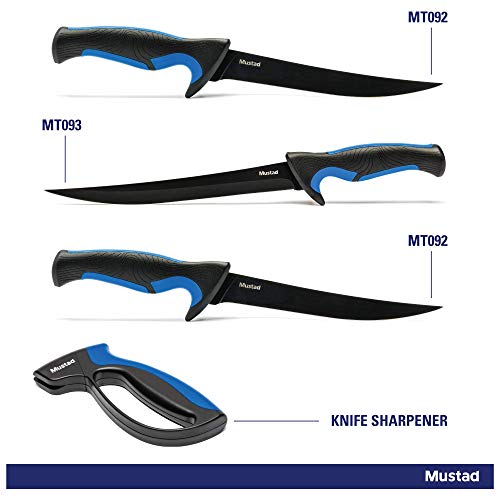 Mustad Knife Kit 3 Pc + Sharperner Set