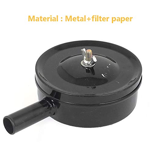 1/2" PT 20mm Thread Compressor Air Intake Filter Metal Silencer Noise Muffler with a Replacement Element