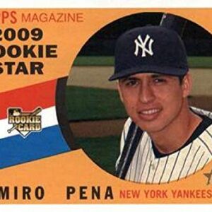 2009 Topps Heritage #660 Ramiro Pena New York Yankees (High Series) MLB Baseball Card (RC - Rookie Card) NM-MT