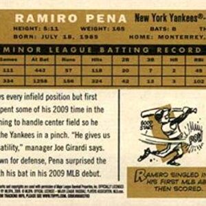 2009 Topps Heritage #660 Ramiro Pena New York Yankees (High Series) MLB Baseball Card (RC - Rookie Card) NM-MT