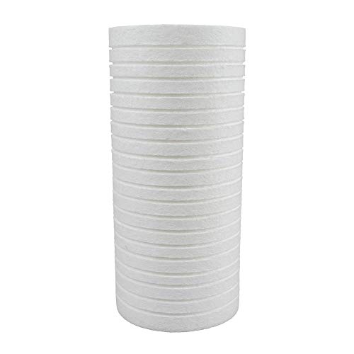 Clear Choice Sediment Water Filter 1 Micron 10 x 4.50" Water Filter Cartridge Replacement 10 inch RO System 9108-44 DEV9108-44 DGD-5005, WHKF-GD25BB, 8-Pk