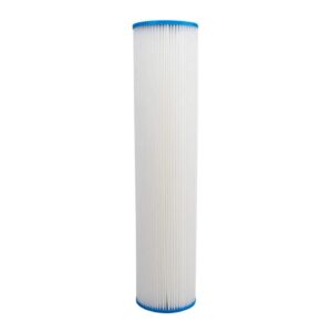 Clear Choice Sediment Filter Cartridge 20 Micron 20in X 4.50in 14k Gal. Replacement for Pentek 255495-43 ECP20-20BB S1-20BB, Pelican PBB-P20-20, Flow-Max FM-BB-20-20, 8-Pk