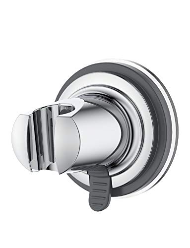 Shower Head Holder, Vacuum Suction Cup Handheld Shower Head Holder Bracket, Removable Polished Chrome Wand Holder for Bathroom