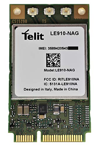 Telit LE910-NAG MiniPCIe Modem Module - 4G/LTE + GPS - 100 x 50 Mbps CAT3 MIMO