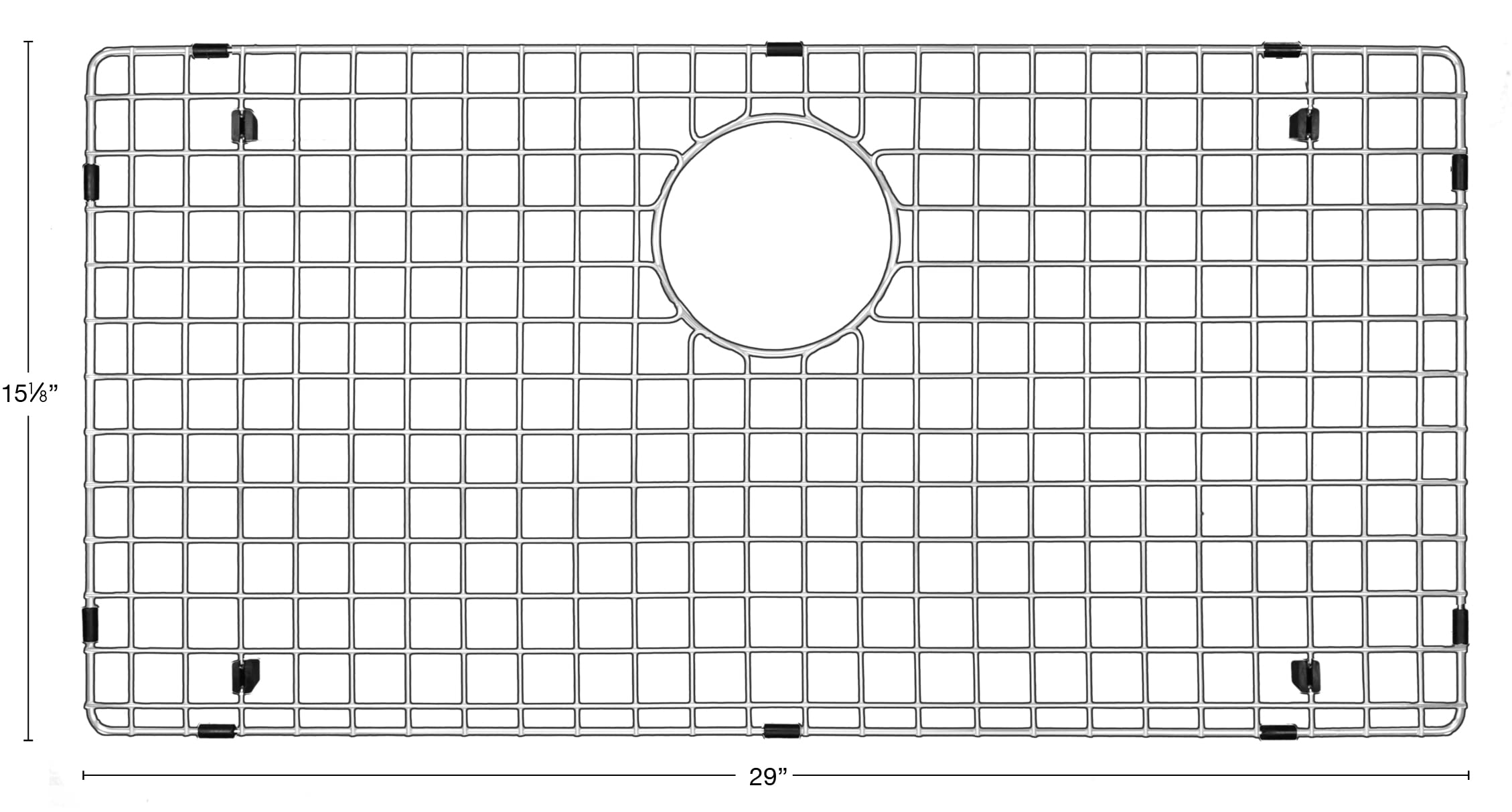 Karran GR-6001 Stainless Steel Bottom Grid 29" x 15-1/8" Fits QA-740 and QAR-740