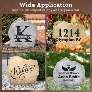 Personalized Address Stone - Address Marker - Sandstone Color - Address Marker - 15” W x 15” H