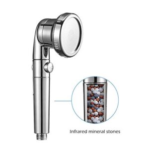 Filtration Stone Bead Balls for Filter Shower Head - Mineral Stone Beads for Purifying Water (Red Gray White)