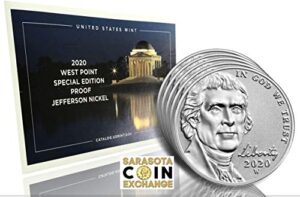 2020 w jefferson nickel w reverse proof nickel nickel pf dcam