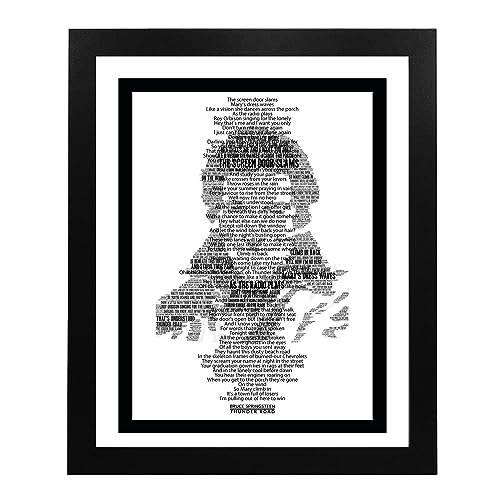 Bruce Springsteen - Thunder Road Music Wall Art Decor, This Ready to Frame Song Lyric Wall Art Poster Print is Good For Music Room, Pop-Rock Band Decor, Studio, And Room Decor, Unframed -11 x 14”