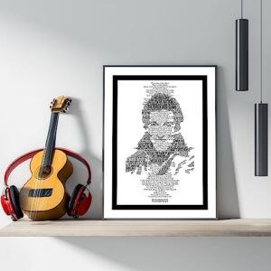 Bruce Springsteen - Thunder Road Music Wall Art Decor, This Ready to Frame Song Lyric Wall Art Poster Print is Good For Music Room, Pop-Rock Band Decor, Studio, And Room Decor, Unframed -11 x 14”