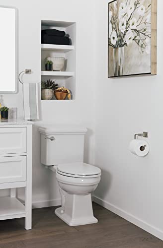 Miseno MNO240C2BWH Miseno MNO240C Santi Two-Piece High-Efficiency Toilet with Elongated Chair Height Bowl - Includes Soft Close Seat, Wax Ring Kit, and Classic Style Tank Lid