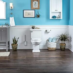 Miseno MNO240C2BWH Miseno MNO240C Santi Two-Piece High-Efficiency Toilet with Elongated Chair Height Bowl - Includes Soft Close Seat, Wax Ring Kit, and Classic Style Tank Lid