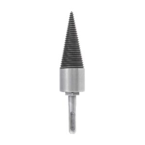 ChgImposs 30MM/1.18Inch Steel Speedy Firewood Drill Bit, Wood Splitter Screw Cone Heavy Duty Splitting Cone Driver Portable Wood Cut Tool for Hand Drill Stick Copper(Round Handle)