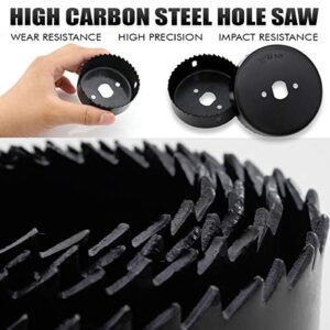 PETUOL Hole Saw Set, 22PCS Hole Saw Kit with 3/4" to 5" (19mm-127mm) 13Pcs Saw Blades, Mandrels, Installation Plate, Drill Bits, Hex Key with Storage Box, Ideal for Soft Wood, Plywood, Drywall, PVC