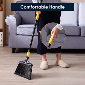 Yocada Heavy-Duty Broom Outdoor Commercial Perfect for Courtyard Garage Lobby Mall Market Floor Home Kitchen Room Office Pet Hair Rubbish 54Inch