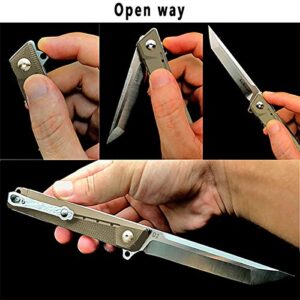 AuRiver Pocket Knife, EDC Folding Knife Everyday Carry, Sharp Satin Blade, Great for Paring, Hunting and Camping, Ideal Gifts for your Family