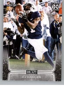 2020 leaf draft #47 kj hamler rc - penn state nittany lions denver broncos (rc - rookie card) nm-mt nfl trading football card