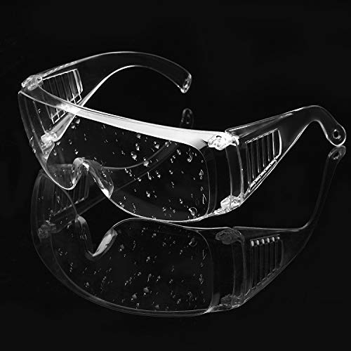 Frienda Safety Goggle Glasses Clear Safety Goggles Anti-Fog Protective Polycarbonate Eyewear with Impact Resistant Lens for Construction Laboratory Outdoor Work Eye Protection (6 Pairs)