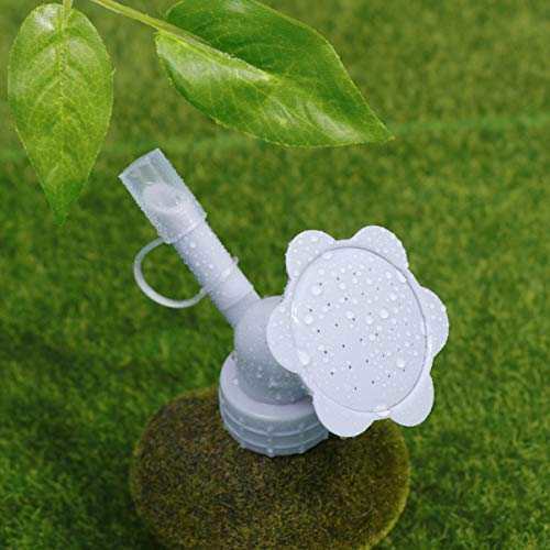 DOITOOL 5PCS Bottle Cap Sprinkler Head Plastic Bottle Watering Spout Bonsai Watering Can for Indoor Seedlings Plant Garden Watering Sprayer Nozzles (Grey)