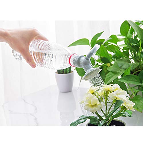 DOITOOL 5PCS Bottle Cap Sprinkler Head Plastic Bottle Watering Spout Bonsai Watering Can for Indoor Seedlings Plant Garden Watering Sprayer Nozzles (Grey)