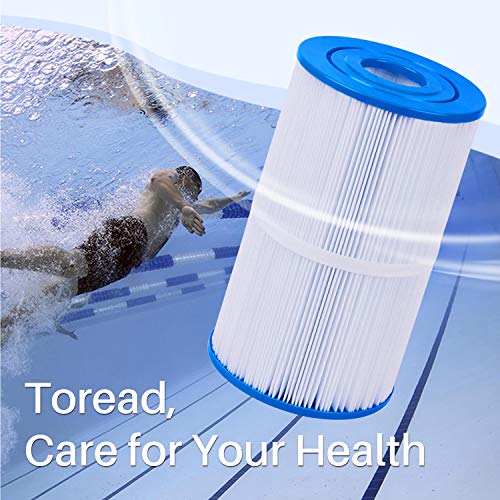 TOREAD Replacement for Spa Filter PWK30, Unicel C-6430, Filbur FC-3915, P/N0969601, 71825, 73178, 73250, 30 sq. ft. Hot Spring Spa Filter, 4 Pack