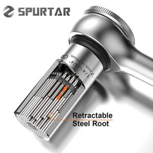 Spurtar Universal Socket Set (11-32mm 7-19mm) Multi-Function Universal Socket Tool Super Socket Unscrew Any Bolt Gifts for Dad, Husband, Boyfriend, Men, Christmas Gift - 4Pcs Set