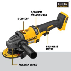 DEWALT FLEXVOLT 60V MAX* Angle Grinder with Kickback Brake Kit, 4-1/2-Inch to 6-Inch (DCG418X1)