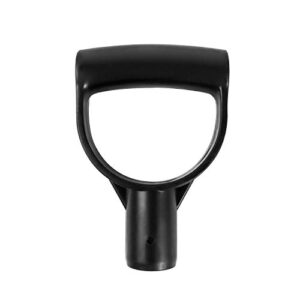 qwork shovel d grip handle, 1-1/8" inside diameter pvc d shaped grip shovel handle replacement for digging raking tools