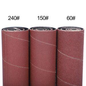 KEILEOHO 18 PCS Spindle Sander Sleeves, Sanding Sleeves 4.5 Inch Length, 6 Size with 60, 150, 240 Assorted Grit Alumina Sandpaper 1/2”,3/4”,1”,1-1/2”, 2”, 3” Diameter