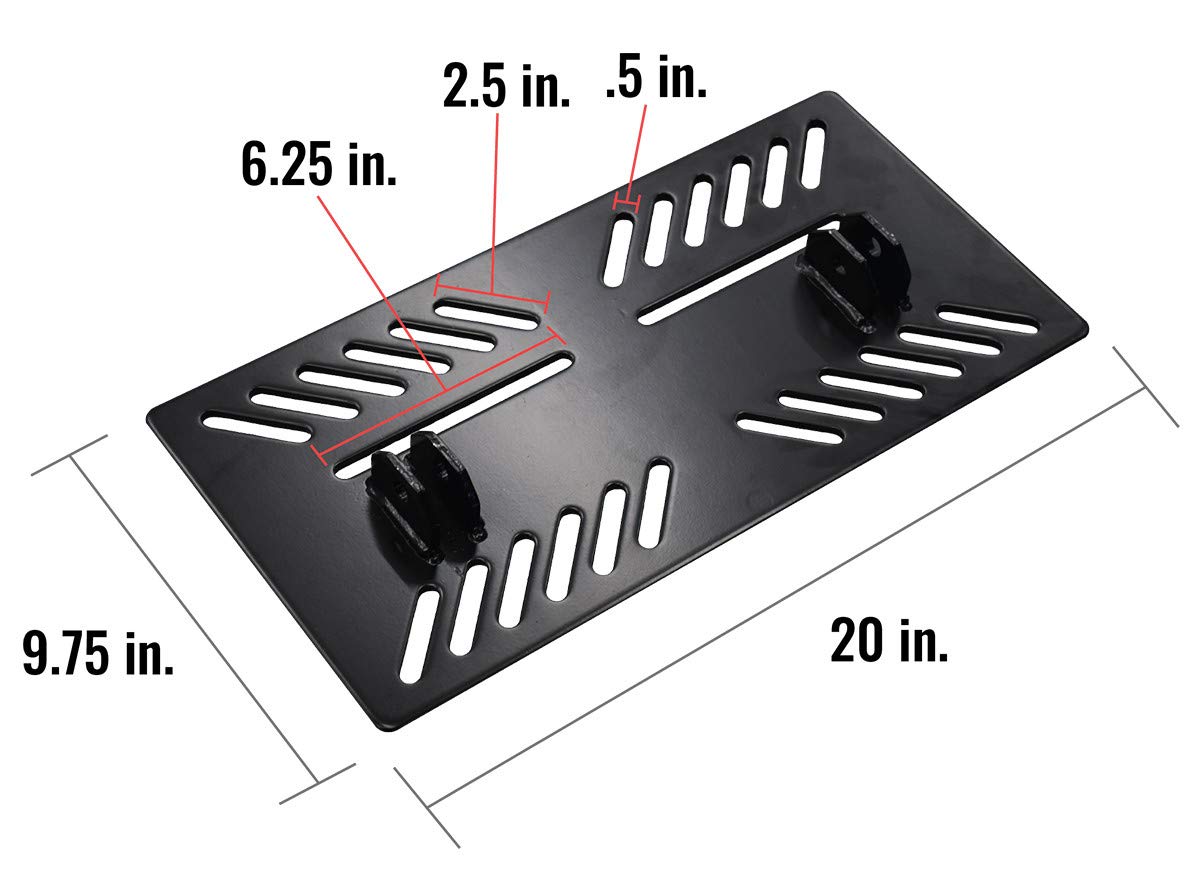 M MASSIMO MOTOR Motor Snow Plow - Blade Push Frame for UTV ATV (60 inch)