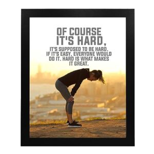 What Makes It Great - Motivational Wall Art, Modern Fitness Wall Decor Exercise Sign Print Is A Perfect Gift for Gym Wall Decor, Studio Wall Decoration. Gift of Motivation! Unframed - 8 x 10"