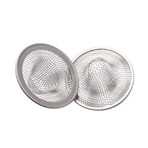 litymitzromq sewer plug floor drain cover,2pcs round iron bathroom drain filter net cover hair dirt floor strainer stopper silver 2pcs