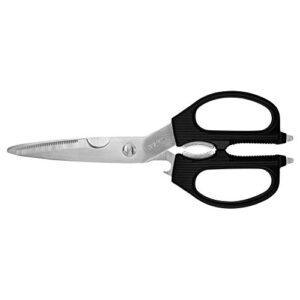 kershaw taskmaster shears, multi-purpose shears, multifunctional scissors with 3.5 inch blades (1121), black, regular