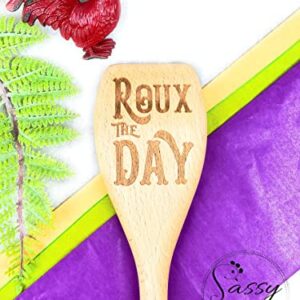 Fleur de lis or Roux the Day or Peace Love & Gumbo Engraved Wooden Cooking Spoon, Choice Of Style Engraved Wooden Spoons, Cajun Louisiana New Orleans Cooking, Mardi Gras Gift, Cajun Wedding Gift Set