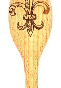 Fleur de lis or Roux the Day or Peace Love & Gumbo Engraved Wooden Cooking Spoon, Choice Of Style Engraved Wooden Spoons, Cajun Louisiana New Orleans Cooking, Mardi Gras Gift, Cajun Wedding Gift Set