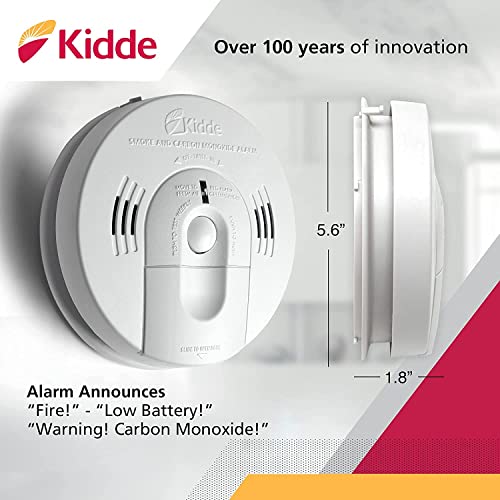 Kidde Hardwired Smoke & Carbon Monoxide Detector, Battery Backup, Interconnectable, LED Warning Light Indicators