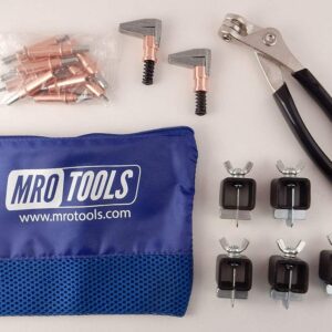 MRO TOOLS 1/8 Cleco Fastener Temporary Rivet, Welder's Clamp Auto Body Repair Kit (K6S10-1/8)