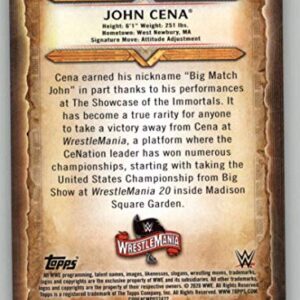 2020 Topps WWE Road to WrestleMania Roster #WM-28 John Cena Wrestling Trading Card